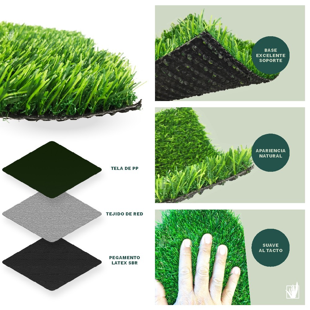 Pasto Sintético 20 Milímetros de Espesor 40 MT2